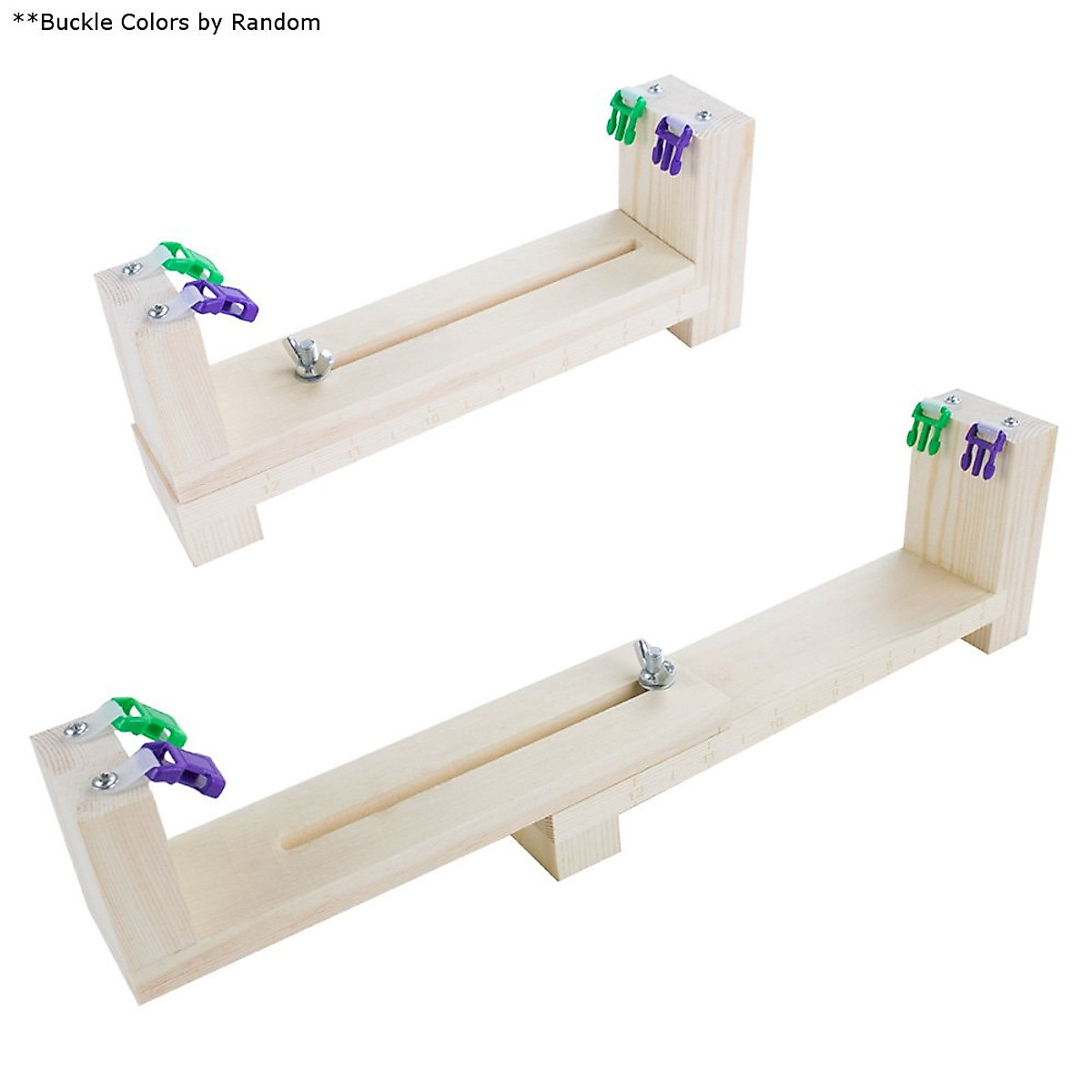 West Coast Paracord Bracelet Maker with 550 Paracord and Buckles - Adjustable Wristband Maker Pack Kit - Parachute Cord Braiding Weaving DIY Crafting Tool - Wooden Base