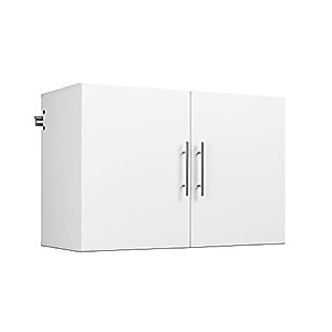 Prepac HangUps Upper Storage Cabinet - Elegant and Spacious Wall Cabinets to Maximize Your Storage, 36" Size, Classic White Finish