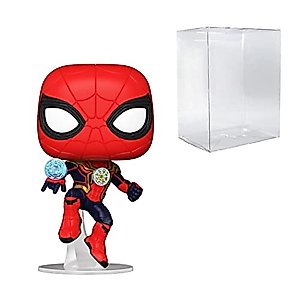 Pop! Marvel: Spider-Man: No Way Home - Spider-Man in Integrated Suit (Bundled with Compatible Pop Box Protector Case)