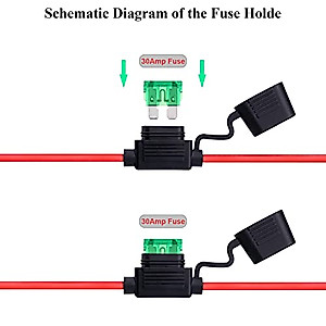 ELEFLY Power Wheel Adapter with Fuse & Wire Terminal, Compatible with Ryobi 18V One+ Battery P108 P107 P102 P109 P189 P190, Power Connector for RC Toy Car, e-Bike and Robotics