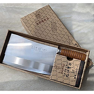 SELECT MASTER Meat Cleaver - Professional Chinese Chef Knife - Heavy Duty Bone Chopper Kitchen Knife - Super Thick Blade - for Home & Restaurant from