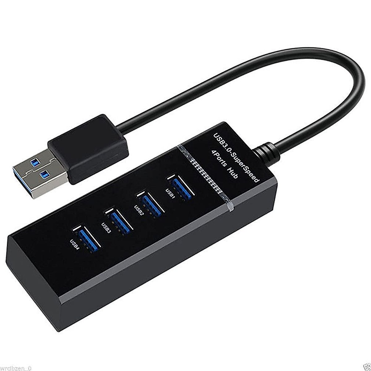 YDC 4 Port USB 3.0 Multi High Speed HUB Splitter Expansion Desktop PC Laptop Adapter Compatible with PC Max OS and Linux