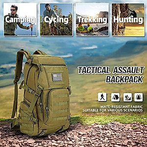 Lovelinks21 Military MOLLE Backpack Outdoor Hiking backpack tactical Gear Tactical Backpack Assault Pack fot Camping Training