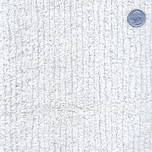 Terry Chenille White 57" Wide Cotton Fabric by The Yard TC0501-596 (White)