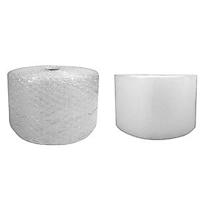 Amazon Basics Bubble Cushioning Wrap Roll Set (Large + Small)
