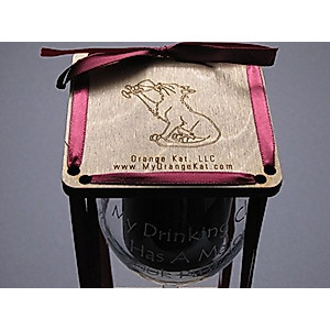 Grandma's Sippy Cup Stemmed Wine Glass with Charm and Presentation Packaging