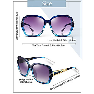 7 Pairs Oversized Sunglasses Women Sparkling Frame Classic Ladies Sunglasses Polarized Square Sunglasses