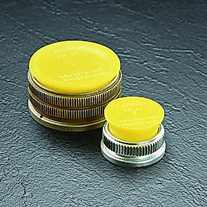 Caplugs EP-16 EP Series – Plastic Plug for Threaded Connectors, 500 Pack, Yellow LD-PE, Nominal Thread Size 1"-20 Flanged, Dust & Impact Protection, Fit Smooth Cylindrical Surfaces, Easy Removal