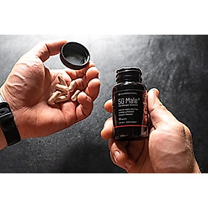 Supernatural Man 5G Male Natural T Booster Enhancing Supplement for Blood Flow, Stamina, Strength & Endurance Ginseng, Garlic, Ginkgo, Ginger Root, Vitamin D - Supports Healthy Males - 30 Capsules