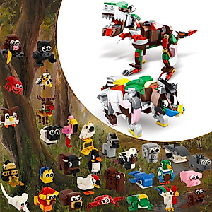 IAMGlobal 30 in 2 Mini Animal Building Blocks Toy Set, Animals Figures Stem Toys, Party Supplies Gifts Party Favor for Kids, Goodie Bags, Birthday, Carnival Prizes