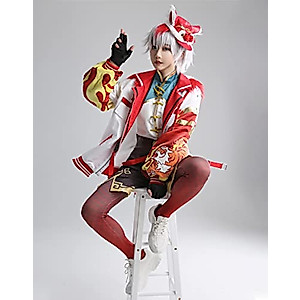 miccostumes Womens Game Sun Bin Cosplay Costume for Tiger New Year with Hat (Medium, Multicolored)