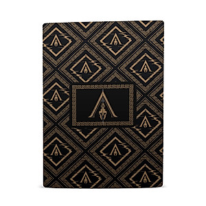 Head Case Designs Officially Licensed Assassin's Creed Grunge Black Flag Logos Vinyl Faceplate Sticker Gaming Skin Decal Cover Compatible With Sony PlayStation 5 PS5 Digital Edition Console