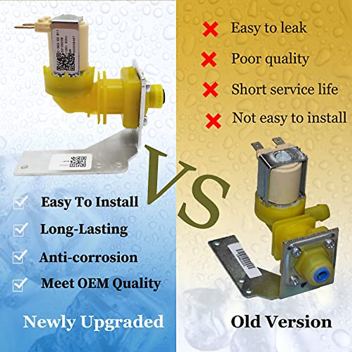 000009123 000009120 000008487 000008483 33129028 IH9120 Water Inlet Assembly Compatible Manitowoc ice Machines,Fits S,SD,I,IB, JC,QR,SD and K Series Machines,120V 60Hz 5W.-3 Year Warranty.