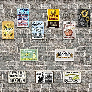 MeowPrint Ice Cold Cours Light Beer Served here Vintage Metal bar Signs Tin Sign 12 x 8In