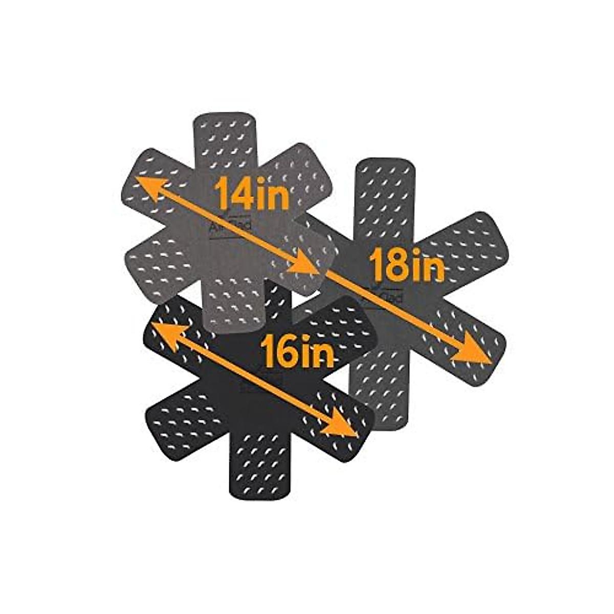 All-Clad Premium Cookware Protectors: Pot and Pan Protectors for Kitchen Organization - Perfect for Cast Iron, Steel, or Glass, 6-Piece, Black/Grey