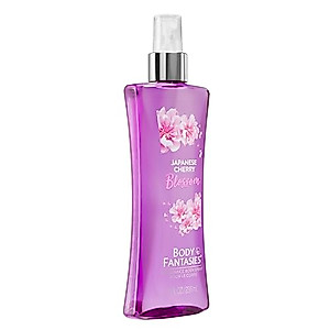 Body Fantasies Signature Fragrance Body Spray, Japanese Cherry Blossom, 8 Fluid Ounce, RED,Parfums De Coeur