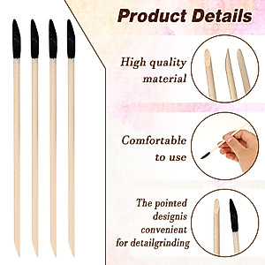 Sanding Sticks 50 Pack Tight Spaces Matchsticks Slanted Sanding Twigs Fine Detailing Sanding Sticks for Plastic Models Wood Hobby