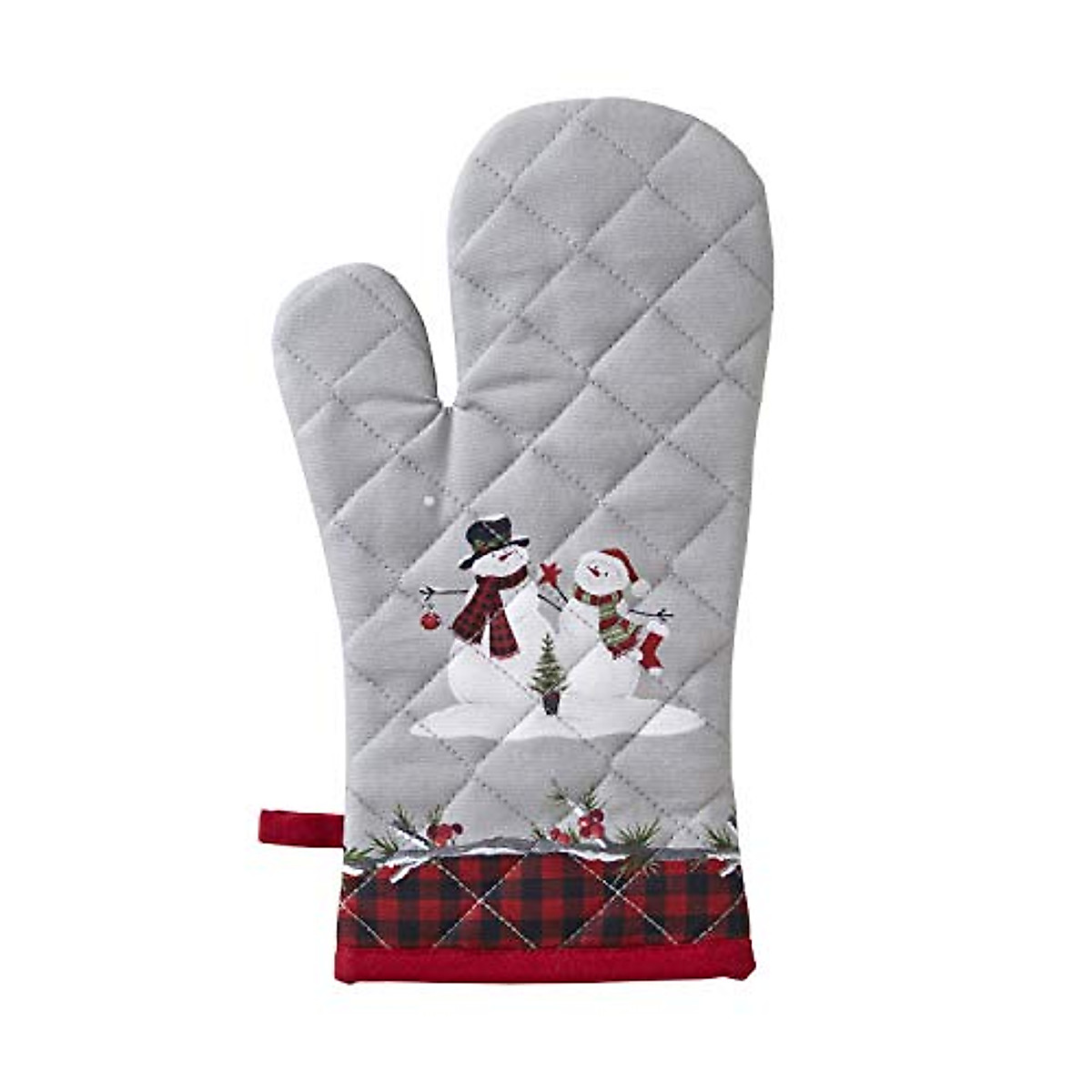 SKL Home Woodland Winter Oven Mitt and Pot Holder Set, 8x8