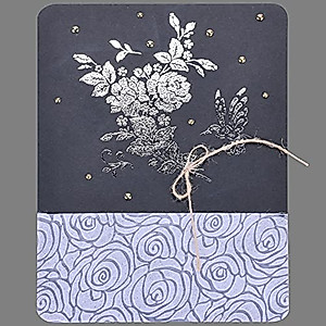 Rub on Transfers for Crafts, 5 Sheets Furniture Transfers and Craft Decals, Flowers Home Decoration Transfers for Crafts, Wood, Glass, Plastic, Metal, Ceramic, 4.5'' x11.8''
