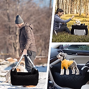 fophop Large Dog Car Seat for Large Medium Dogs,Washable Big Dog Bed Sofa Travel Seat,Fits Cars Trucks