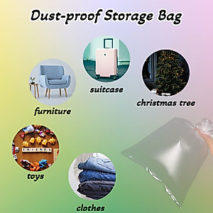 Balloon Bags for Transport, Urnseh 98.4 X 59 Inch 2 Pcs Large Plastic Balloon Transport Bags Clear Giant Storage Bags for Birthday Celebration New Year's Eve Party Supplies Jumbo Clear Bags, Balloon