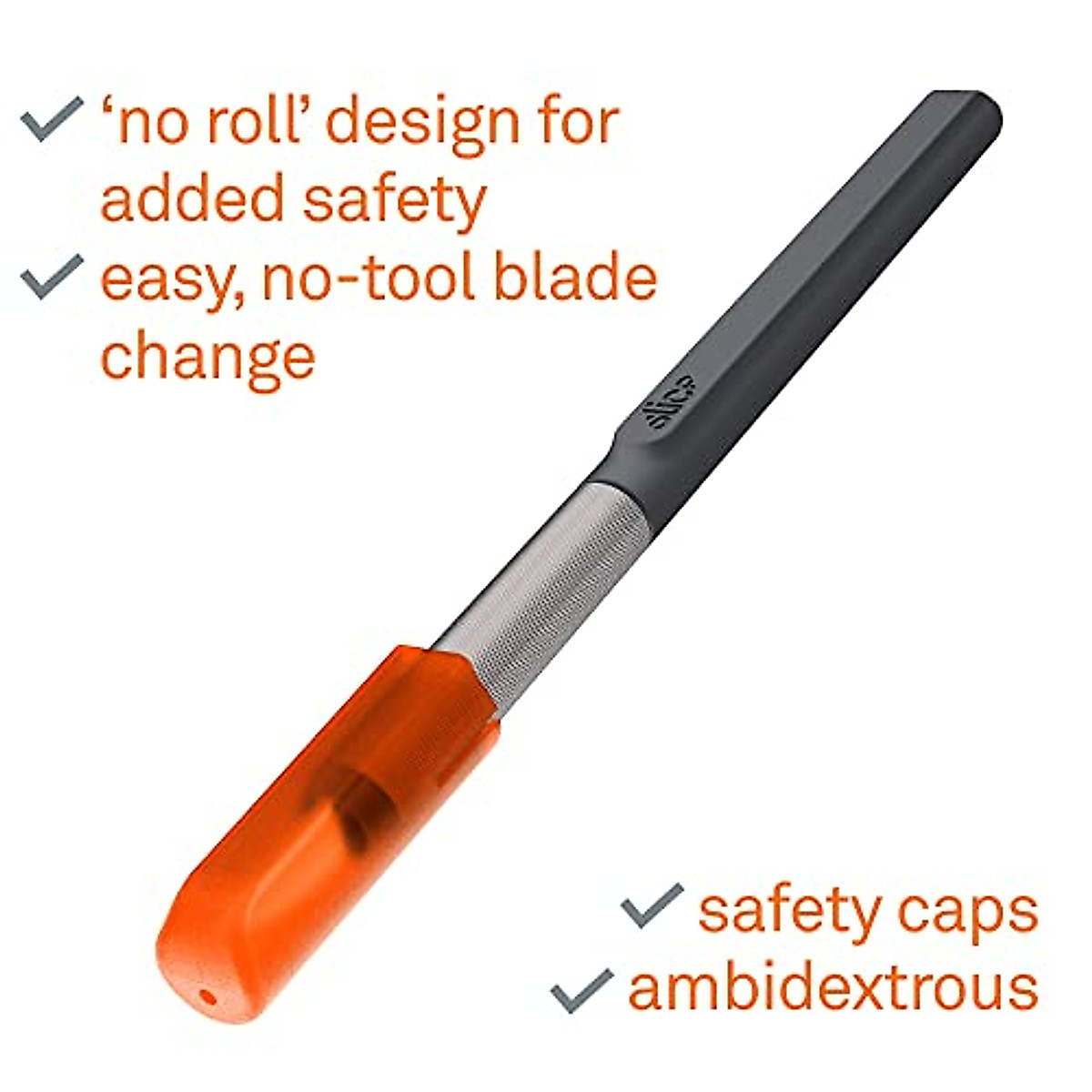 Slice 10548 Craft Knife, Finger-Friendly Edge, Safer Choice, Never Rusts, Lasts 11x Longer Than Steel, Precision Cutting (1 Pack)