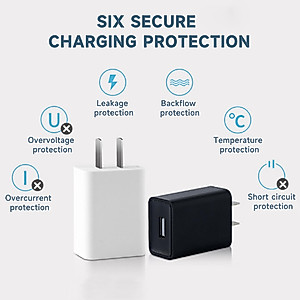 MEHIDFY USB Wall Charger, 5V 2A Charger Power Adapter, Fast Charging USB Charger Block, Fast Plug Charging Block, USB Wall Plug for Baby Bottle Warmer, Phone, iPad, Kindle