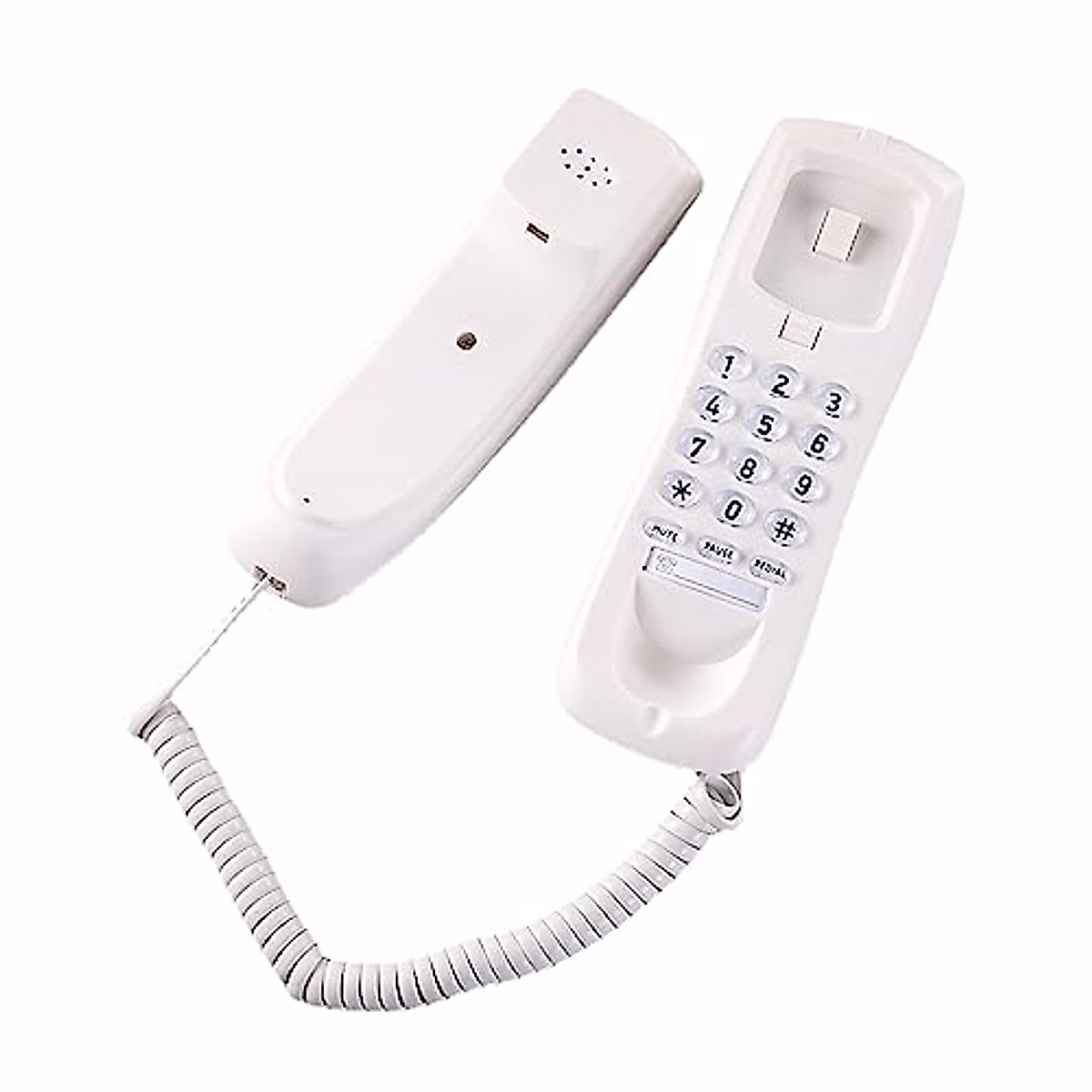 HCD3588 Wall-Mounted Telephone Fixed Landline Wall Telephones Perfect for Home and Business Use Simple Caller Telephone with Memory Buttons Mute Function Telephone