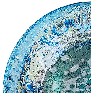 Certified International Radiance Teal 2-Piece Melamine Platter, Set, Multicolored