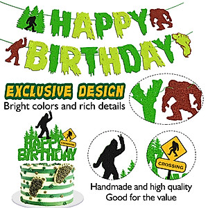 Birthday Decorations Happy Birthday Banner Cake Topper Cupcake Picks Crossing Balloons Wristbands Hanging Swirls Bday Party Supplies 69 PCS