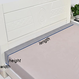 NENIUX Custom Size Bed Gap Filler, Mattress Extender Bolster Headboard Pillow Cushion for Split King Bed/Between Single Double Beds, Sofa Slit Plug/Seam Stopper