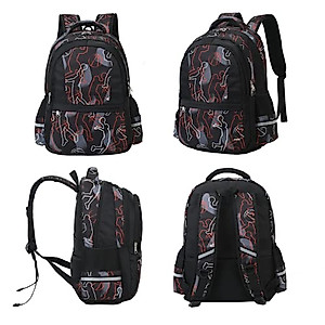 YCBB Backpack for Boys Teens Bookbag for Elementary Middle School Waterproof Travel Daypack Backpack Fit 15.6 Inch Laptop