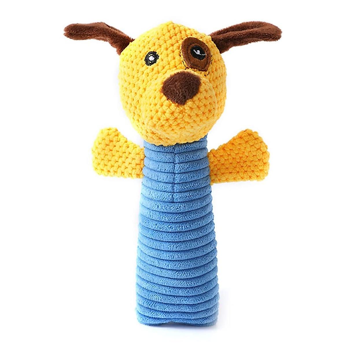 Ozeau Stuffed Doll Shape Pet Toy for Chewing Teeth Cleaning Dog Toy Training Interactive Bite Resistant for Aggressive Chewer