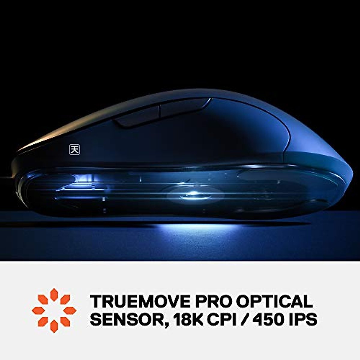 SteelSeries Sensei Ten Gaming Mouse 18,000 CPI TrueMove Pro Optical Sensor Ambidextrous Design 8 Programmable Buttons 60M Click Mechanical Switches – RGB Lighting,Black
