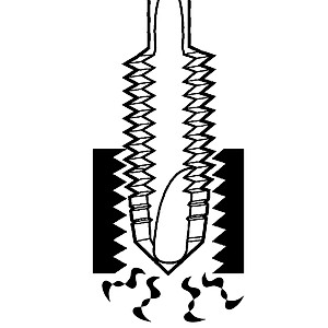 Champion Cutting Tool Brute Platinum XL22-10-32 Heavy Duty Spiral Point Tap: (Individual Pack)- MADE IN USA