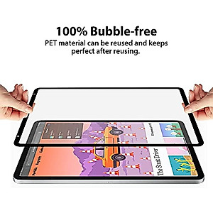 BERSEM Paperfeel Screen Protector [Paperfeel Pro] Compatible with iPad Pro 12.9 inch (2021/2020/2018) Removable & Reusable, Anti-Harmful Blue Light, Anti-Glare, Anti-Fingerprints & Smudging - Black