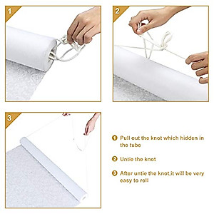 Venker Wedding Decorations Aisle Runner for Outdoor and Indoor,White Printing,100ftx3ft,Polyester Paper Convenient for Single Use,100feetx3feet