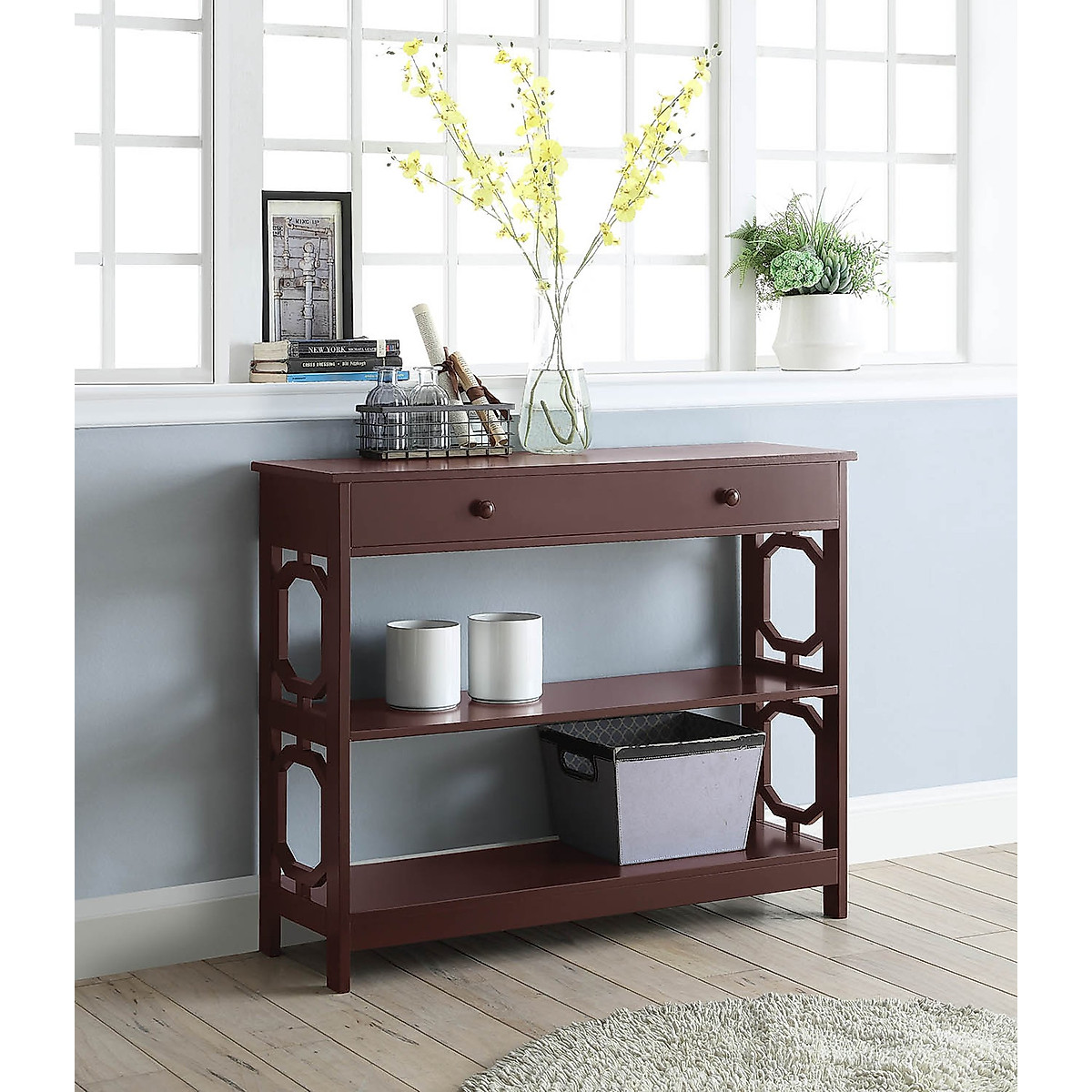 Convenience Concepts Omega 1 Drawer Console Table, Espresso