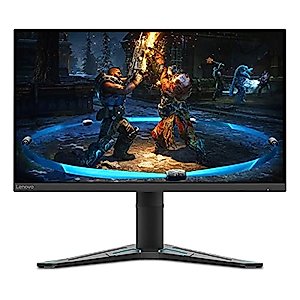 Lenovo G27-20 27-inch Gaming Monitor, FHD, IPS, 144Hz, 1ms, FreeSync Premium and NVIDIA G-SYNC Compatible, NearEdgeless, VESA Mount, Height and Tilt Adjust, HDMI, DP