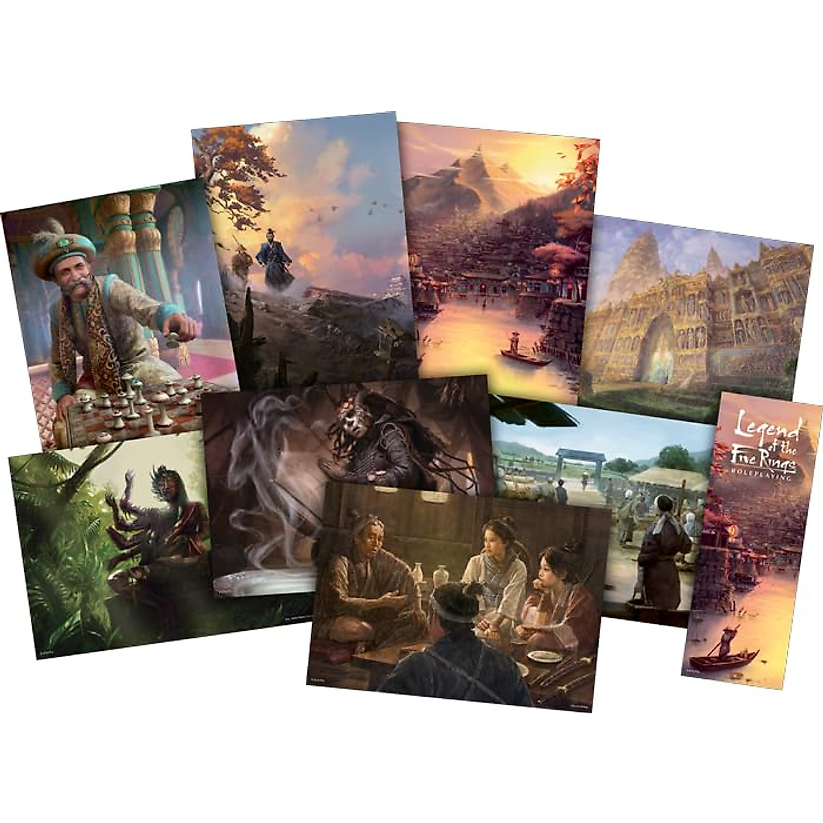 Fantasy Flight Games Legend of The Five Rings Roleplaying Game Path of Waves SOURCEBOOK - Adventure Game, Strategy Game for Adults, Ages 14+ 3-5 Players, 2 Hour Playtime, Made by Edge Studio