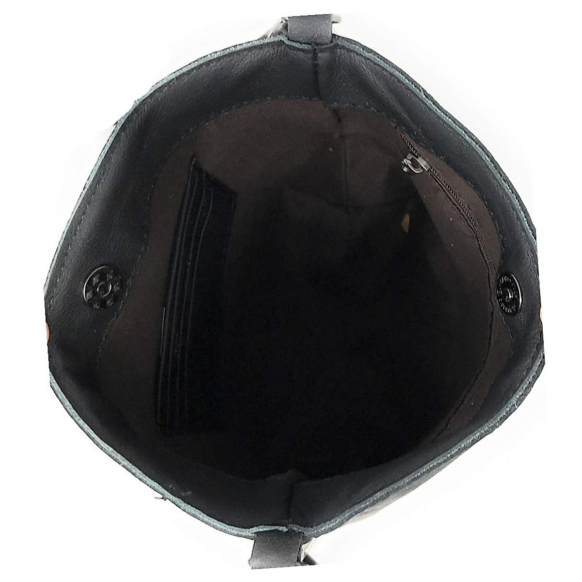 Concealed Carry Leather Western Floral Tool Cowhide Womens Fringe Clutch Crossbody in 2 colors (Black/White)