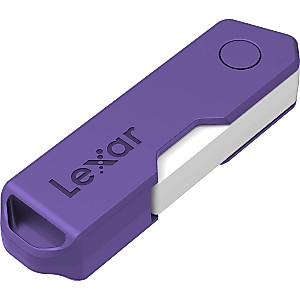 Lexar JumpDrive TwistTurn2 32GB USB 2.0 Flash Drive, Purple (LJDTT2-32GABNAPL)