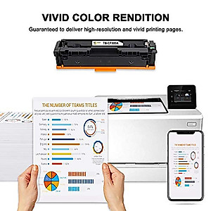 Toner Bank Compatible Toner Cartridge Replacement for HP 202A CF500A 202X CF500X M281fdw Color Pro MFP M281fdw M281cdw M254dw M281fdn M281 M254 202 Printer Ink (Black Cyan Yellow Magenta, 4-Pack)