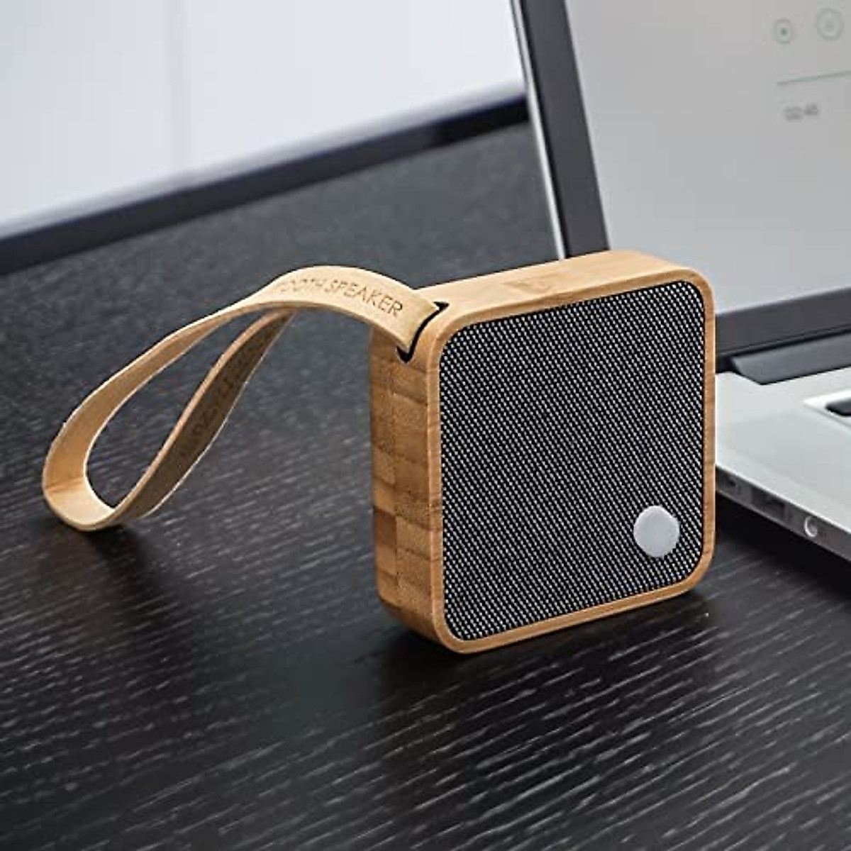 Gingko Mi Square Pocket Bluetooth Speaker 3" x 3" Portable Bamboo