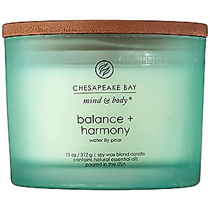Chesapeake Bay Candle Scented Candle, Balance + Harmony (Water Lily Pear), Coffee Table