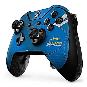 Skinit Decal Gaming Skin Compatible with Xbox One Elite Controller - Officially Licensed NFL Los Angeles Chargers Team Jersey Design
