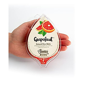 Shortie's Candle Company Grapefruit Natural Soy Wax Melts - Formula 117-1 Highly Scented 3 Oz. Bar - Made with 100% Soy and Essential Fragrance Oils - Phthalate & Paraffin Free, Vegan, Non-Toxic