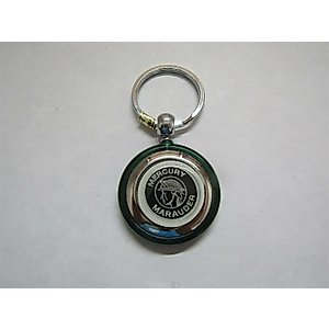 1963 1964 1965 1969 1970 2003 2004 MARAUDER LOGO ROUND PLASTIC KEYCHAIN - GREEN