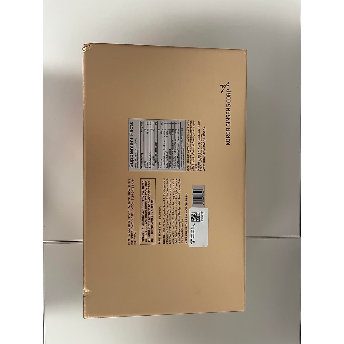 CheongKwanJang [Korean Red Ginseng Tonic Gold Asian Panax Ginseng Extract Tonic- 30 Drink Pouches