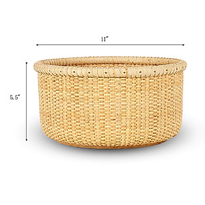 Teng Tian Nantucket Basket Basket Tea Fruit Basket handicraft Storage Basket Desktop Organizer Woven Rattan Handwoven rattanStorage Basket and Home Organizer Bins